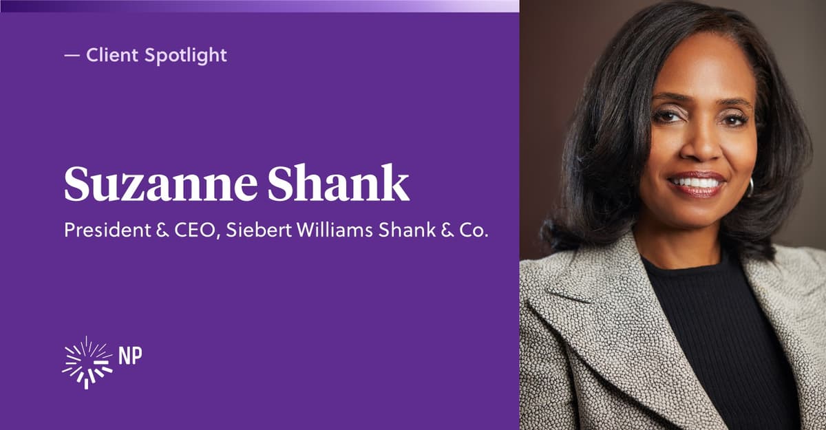 Trailblazing Leaders: Suzanne Shank, President & CEO of Siebert Williams Shank & Co., LLC ...